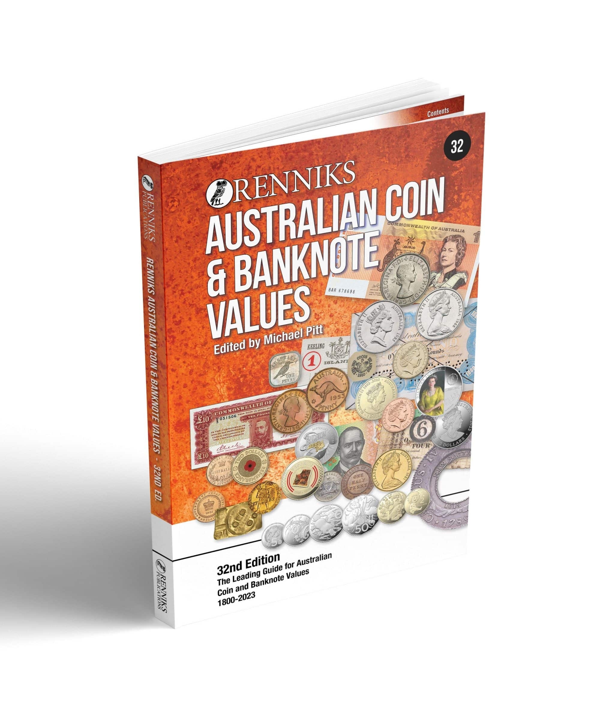 Renniks Australian Coin & Banknote Values 32nd Ed. Softcover | Hunter Coins